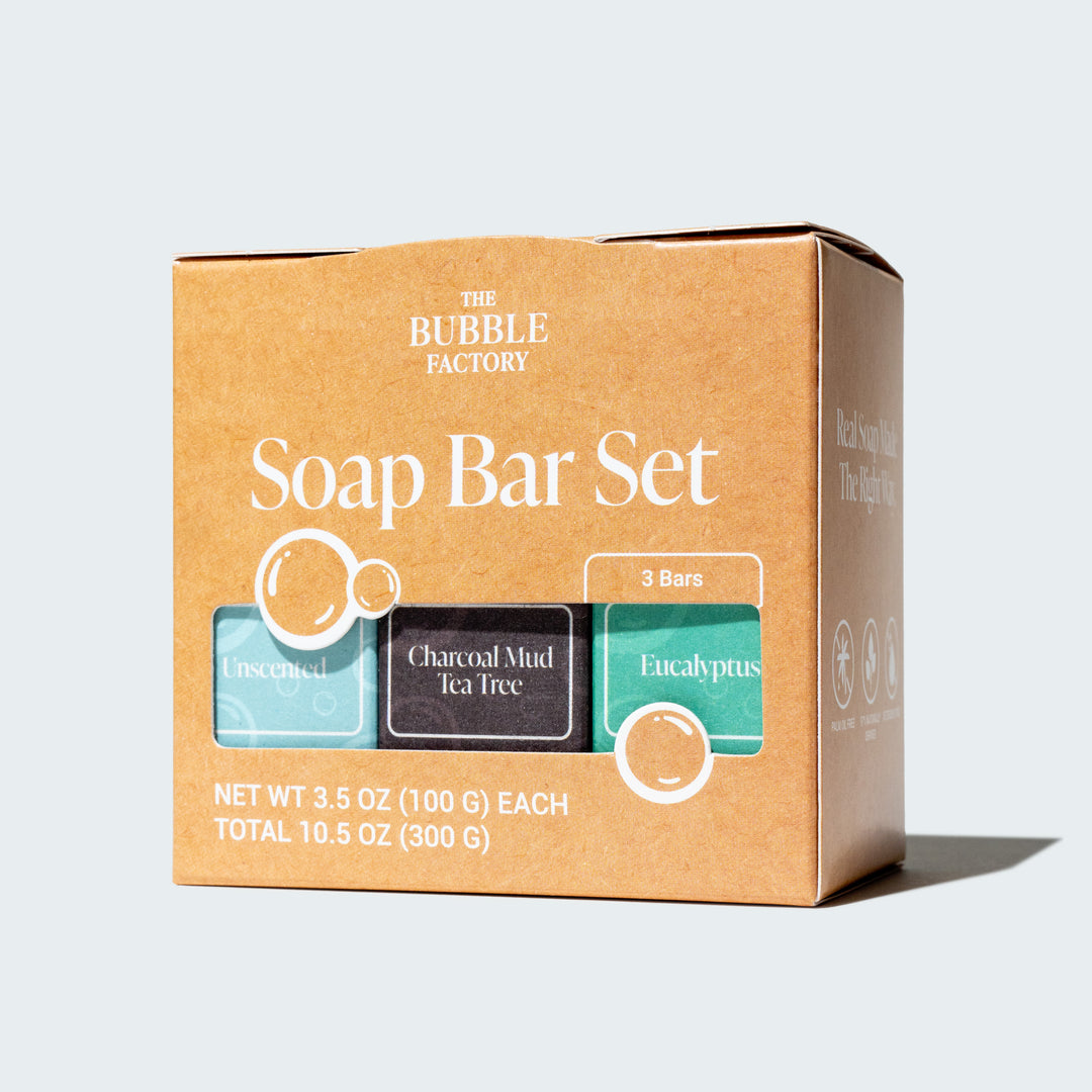 The Fresh & Clean Natural Soap Variety Set – The Bubble Factory