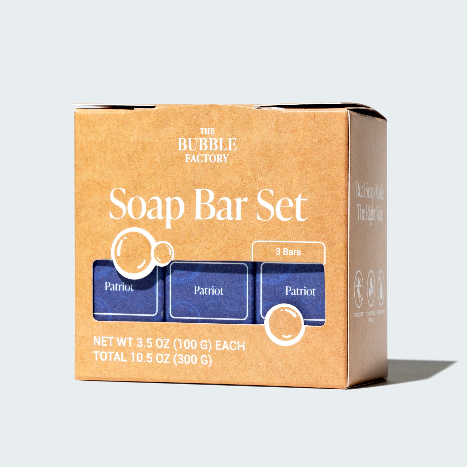 Patriot Natural Soap Bar – The Bubble Factory