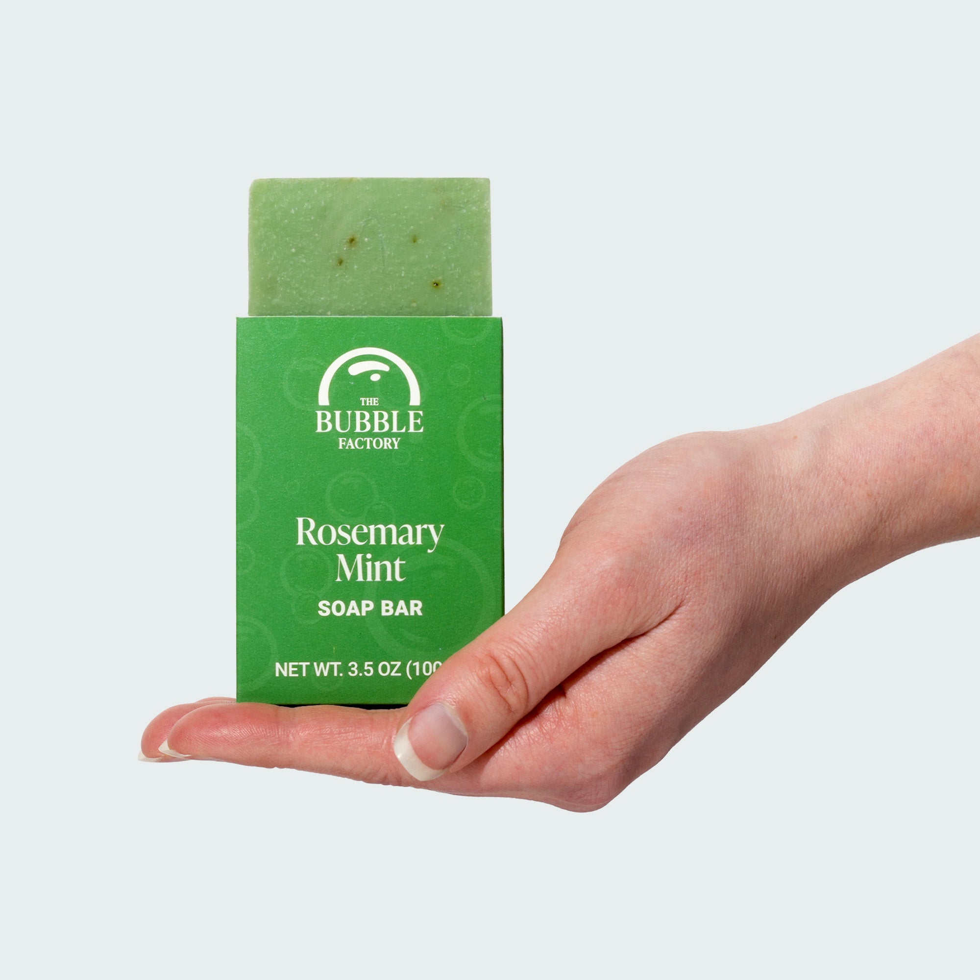 Rosemary Mint Natural Essential Oil Soap Bar The Bubble Factory