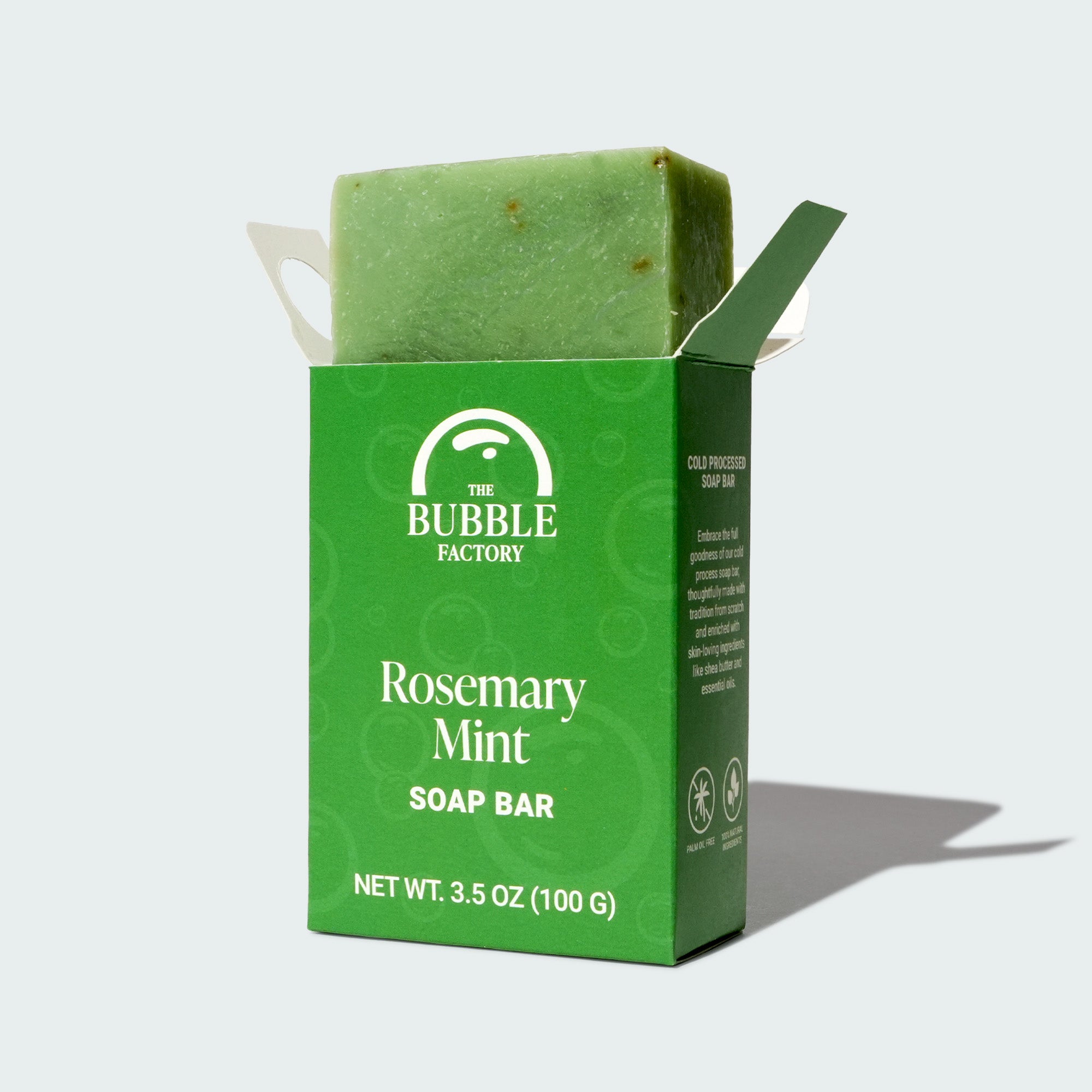 Rosemary Mint Natural Essential Oil Soap Bar The Bubble Factory