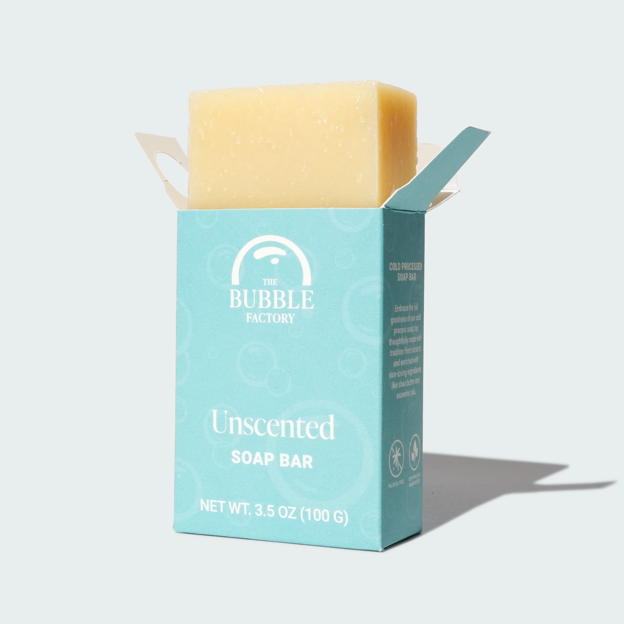Unscented Extra Gentle Natural Soap Bar – The Bubble Factory
